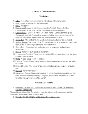 Chapter 1 Foundations of Government - Chapter 1: Foundations of ...