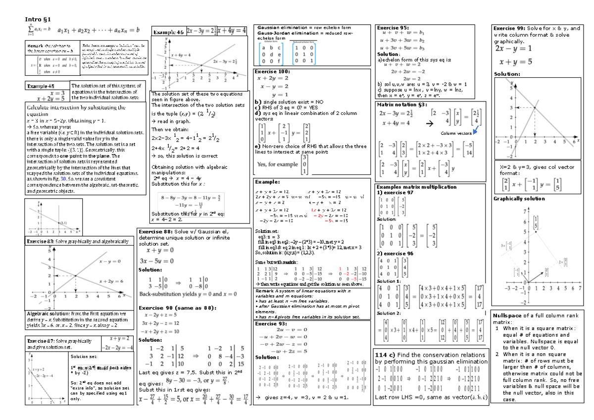 Cheatsheet maths 2 Aruntha - Intro § §§ Remark The solution to the ...
