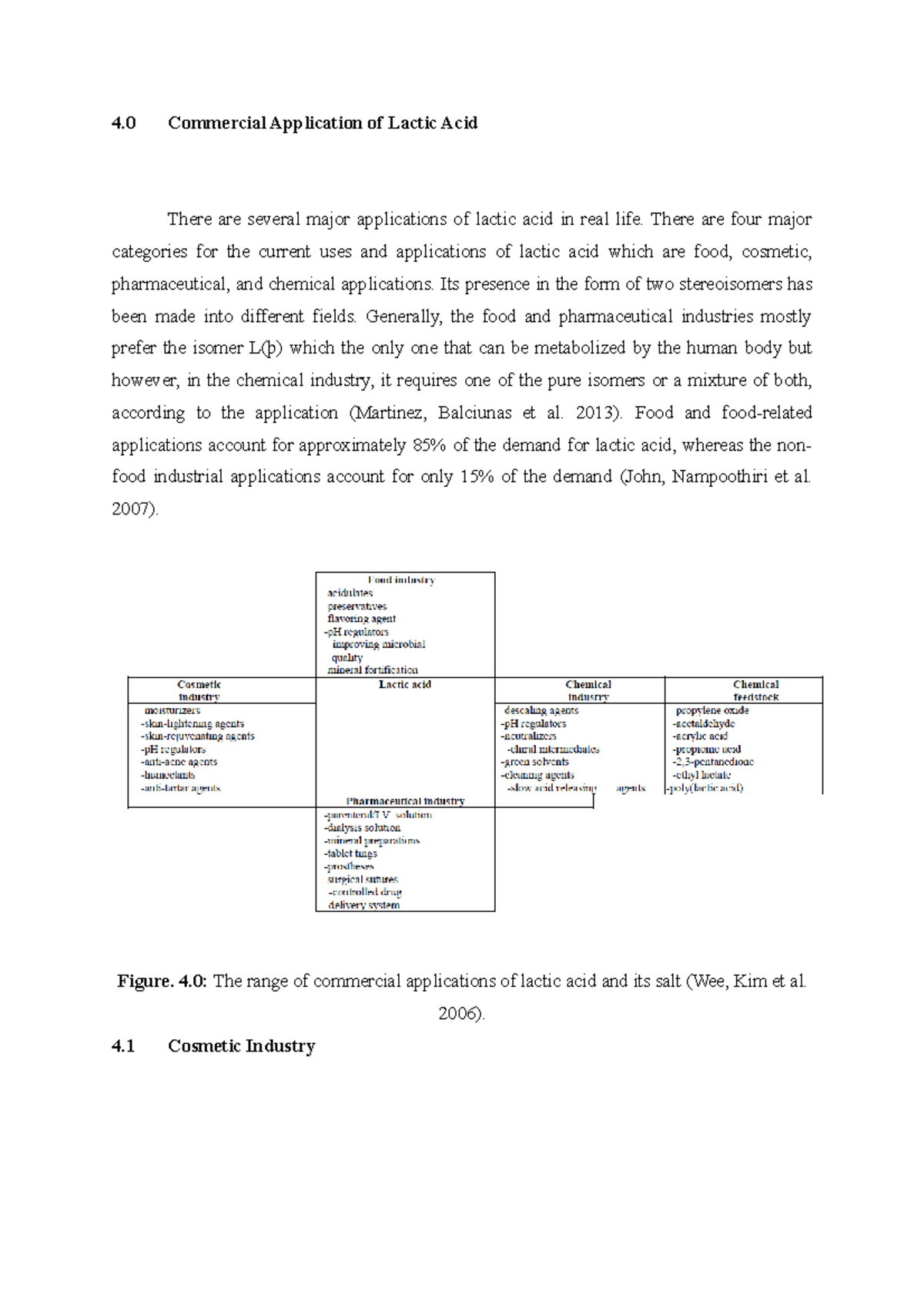 Commercialized Application of Lactic Acid - 4 Commercial Application of ...
