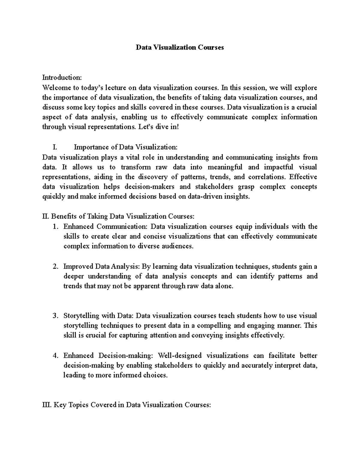 Data Visualization Courses - Data Visualization Courses Introduction ...