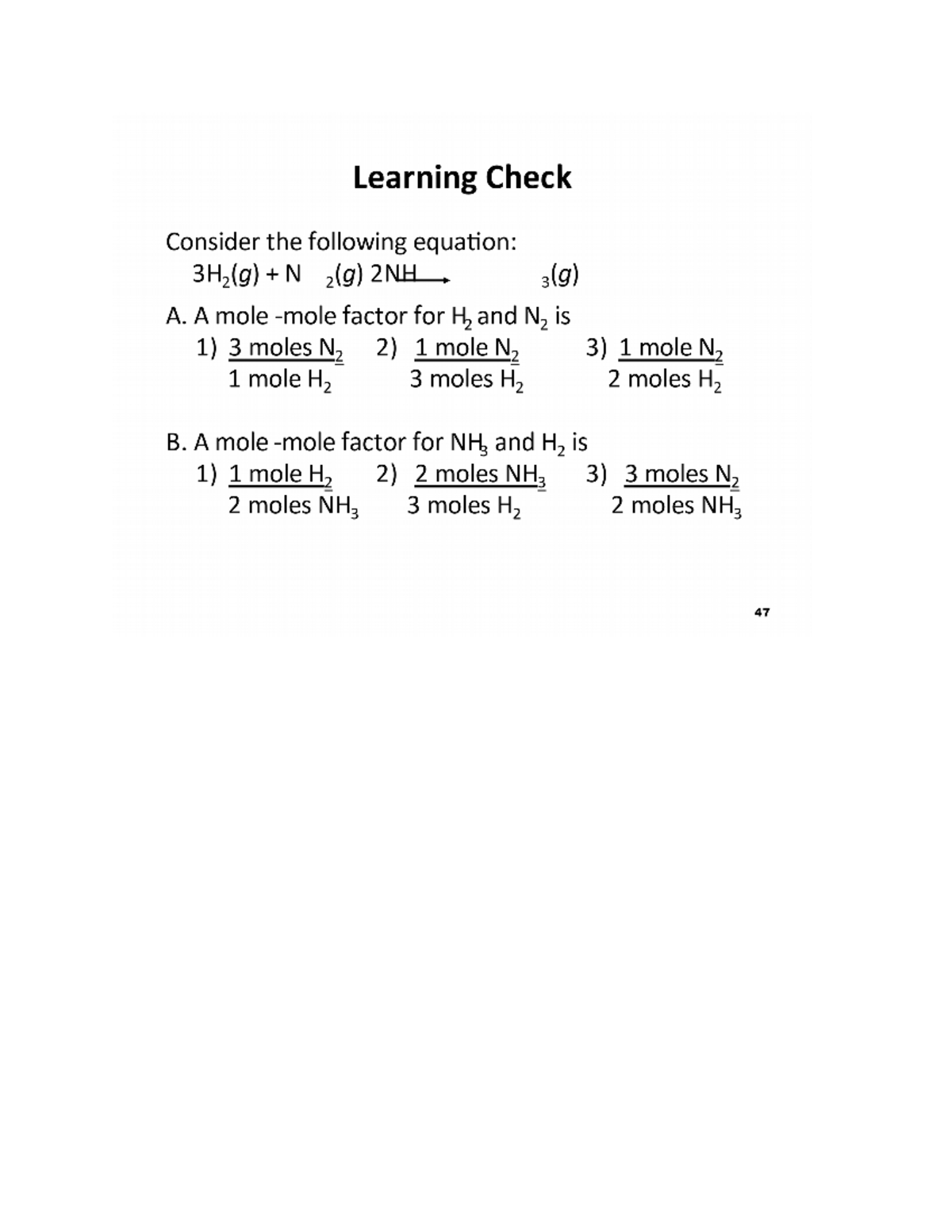 Ch.7-calculations with mole factors - CHM 1020C - Studocu