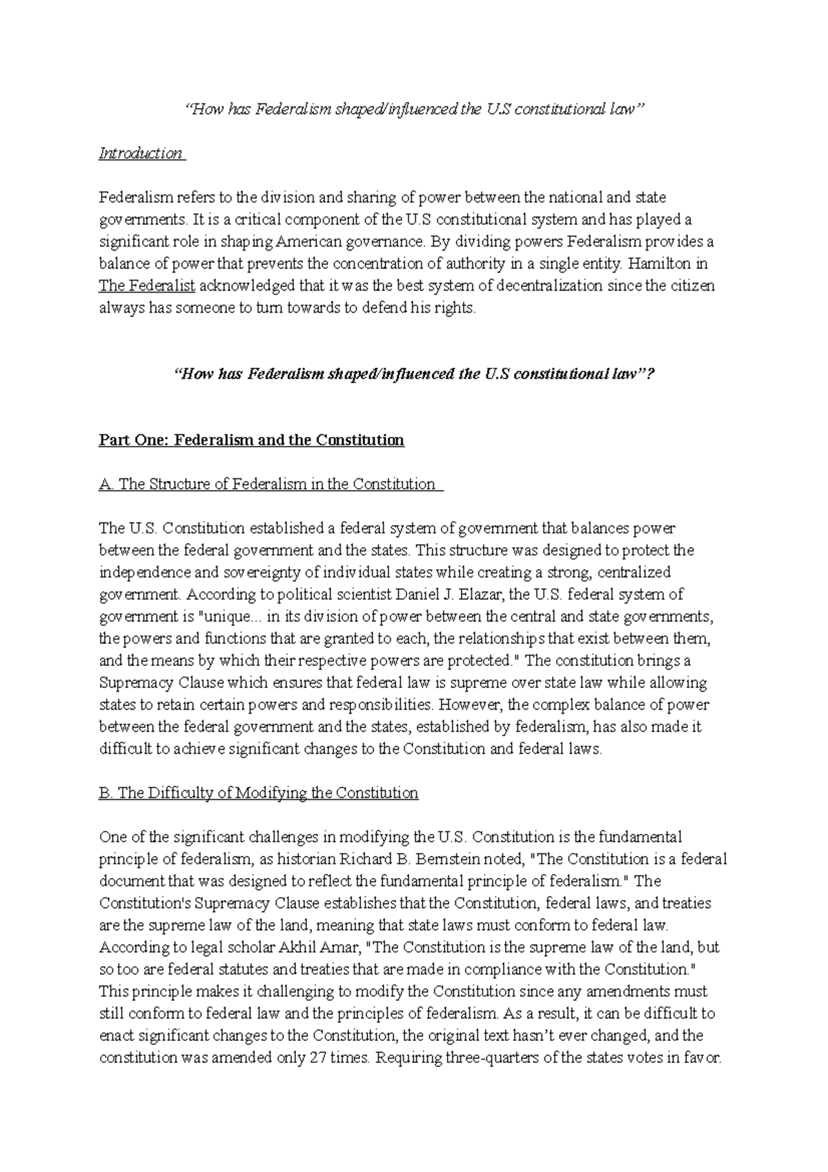 Federalism english - grdsqg qerg twer gewqg - “How has Federalism ...