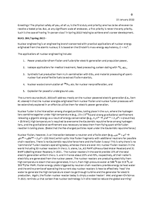 NUCL 501 Online Syllabus Summer 2023 - Purdue University School of Nuclear Engineering NUCL 501 ...