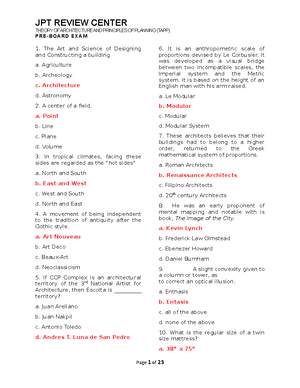 Design Activity - OCCUPANCY GENERAL CLASSIFICATION OF USE/CHARACTER OF ...