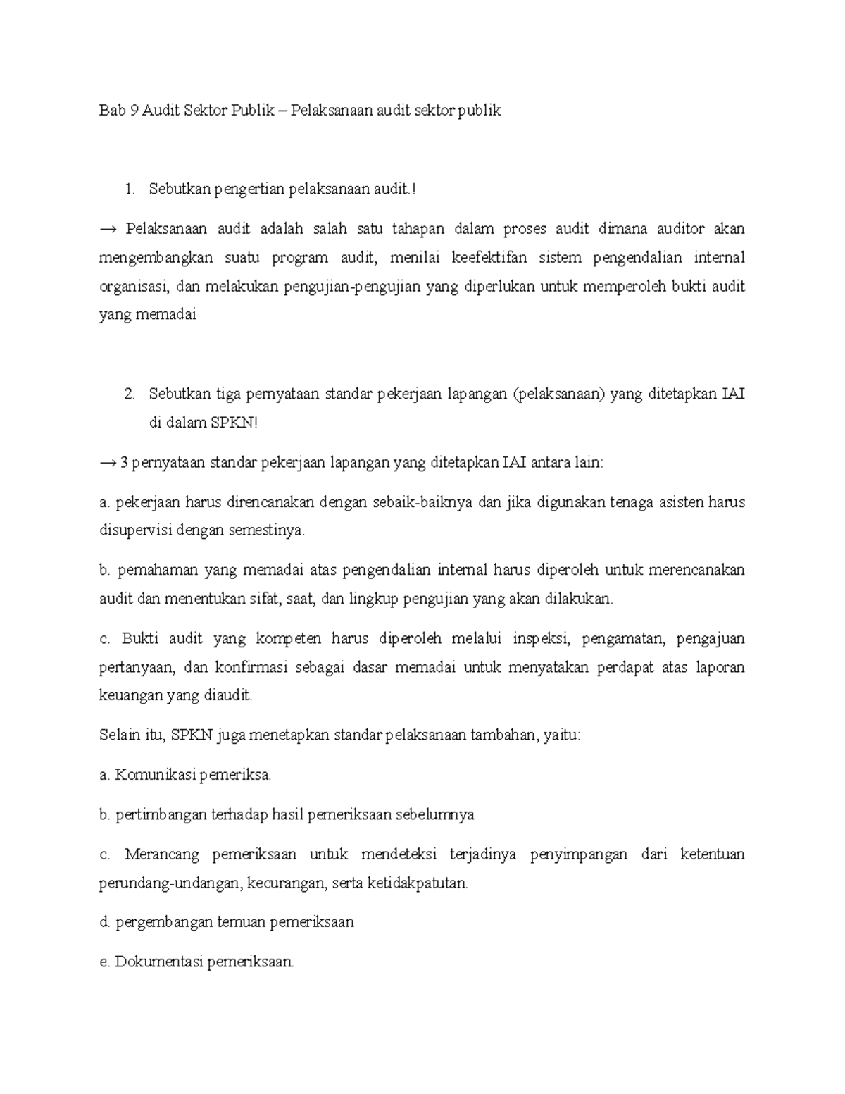 Bab 9 - ASP - Pelaksanaan audit sektor publik - Bab 9 Audit Sektor ...