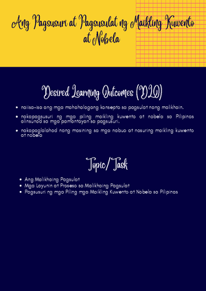 LIT 105 (Module 6 Activities) - Ang Nobela Kasaysayan ng Pag-unlad ng ...