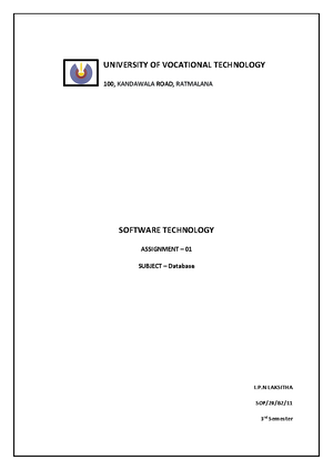 Database Design Standards - Database Implementation - Studocu