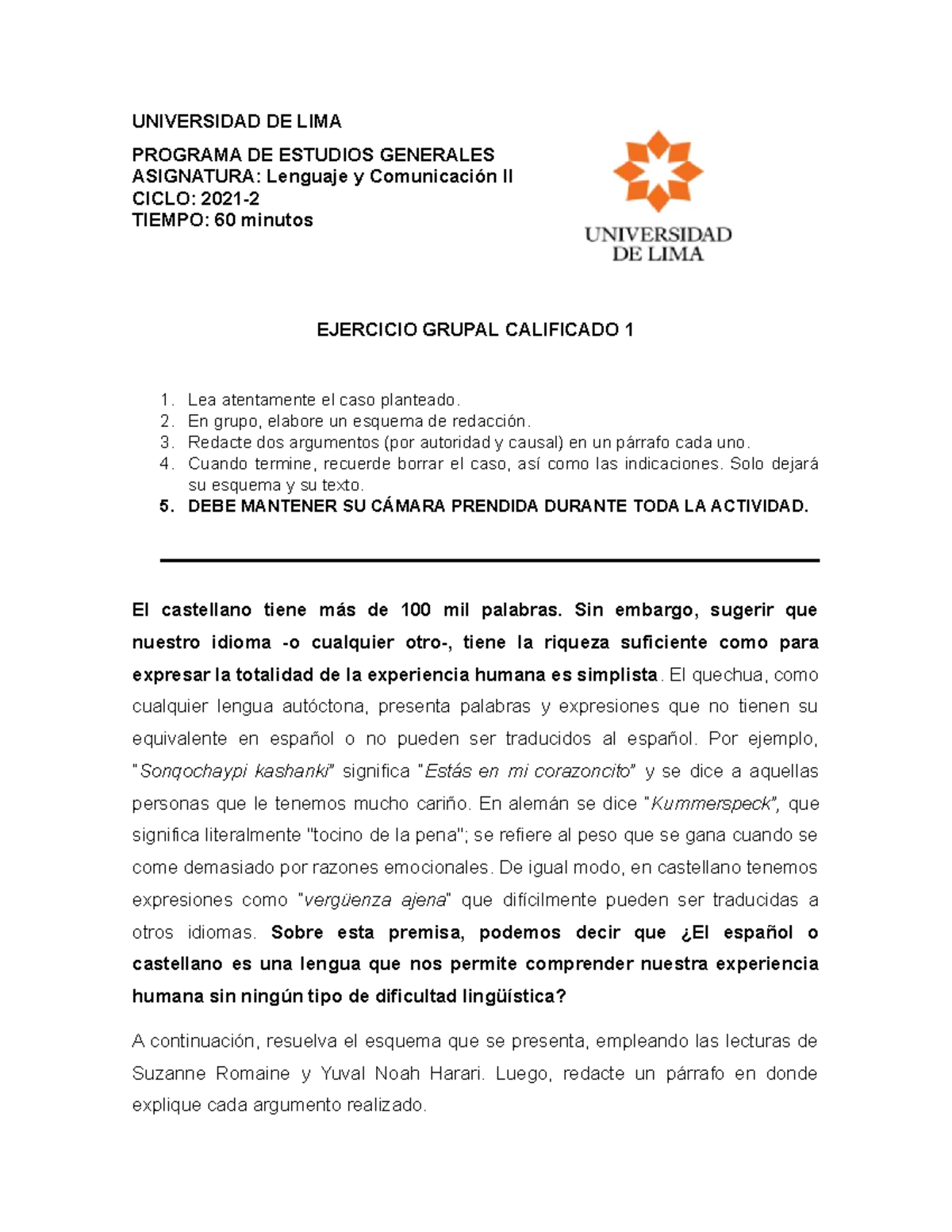 Ejercicio Grupal 1 S3 ( TESIS, ARGUEMENTOS DE AUTORIDAD) - UNIVERSIDAD ...