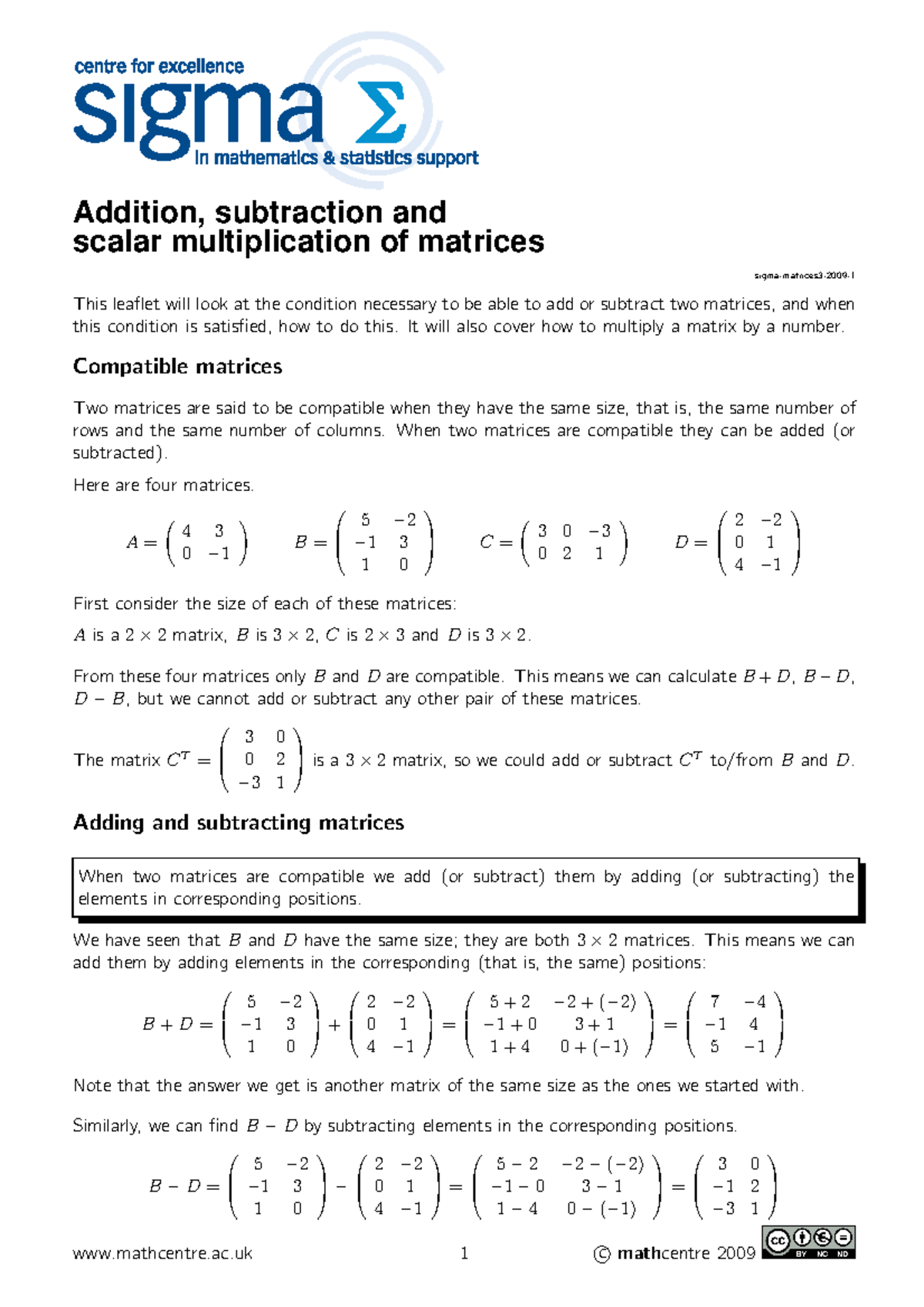 Addition,substraction,multiplication - Master of Science in Computer ...