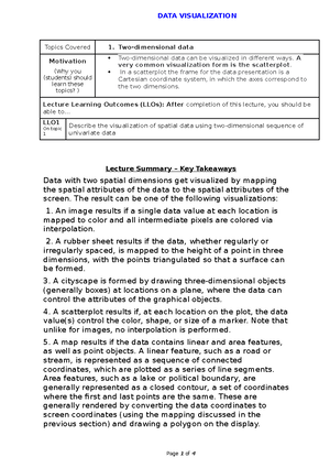 The Eight Visual Variables in DV - Topics Covered 1. The Eight Visual ...