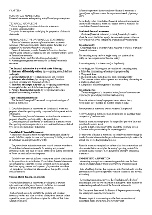 Cfas-chapter-3 - CFAS - CHAPTER 3 CONCEPTUAL FRAMEWORK Qualitative characteristics TECHNICAL ...