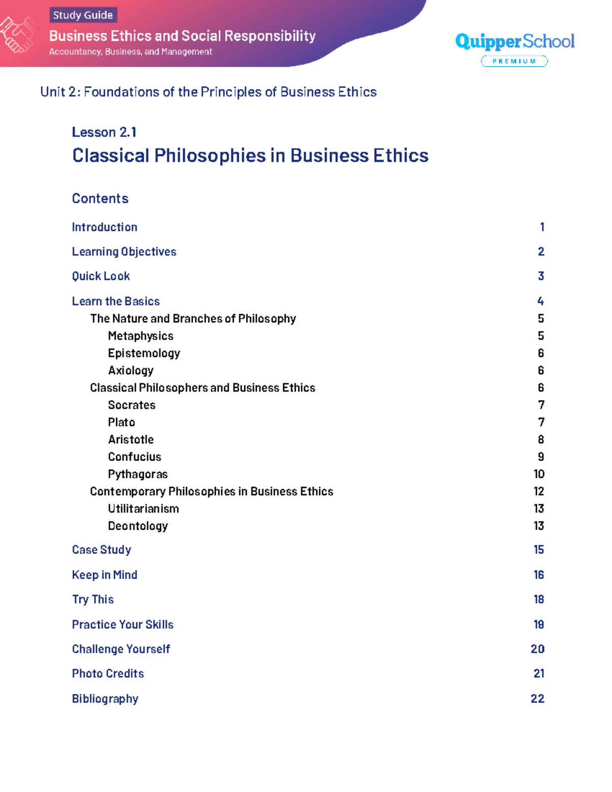 Lesson 2.1 Classical Philosophies - Classical Philosophies in Business ...