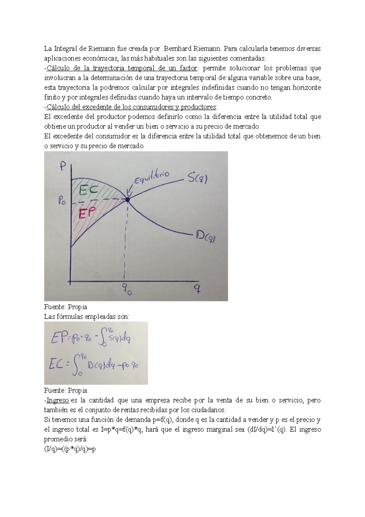 Mates integrales - La Integral de Riemann fue creada por Bernhard ...