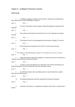 AUD CIS CHAP 7 - practice materials - Chapter 7—Computer-Assisted Audit Tools and Techniques ...