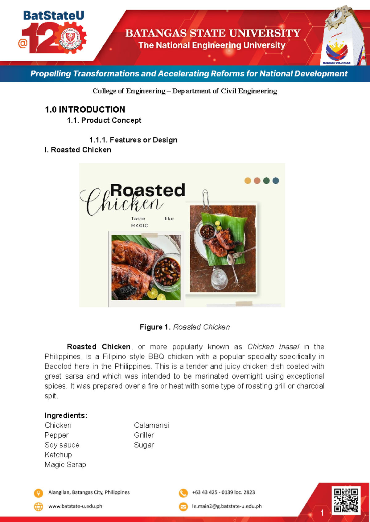 Business Proposal Project - 1 INTRODUCTION Product Concept 1.1 ...