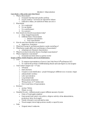 Module 3 - Module 3: Gender Ambiguity Female Masculinity – Jack Halberstam o Masculinity o It is ...