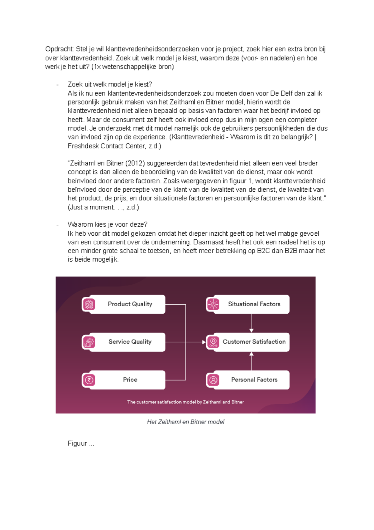 Casus Operationalisatie - Opdracht: Stel je wil ...