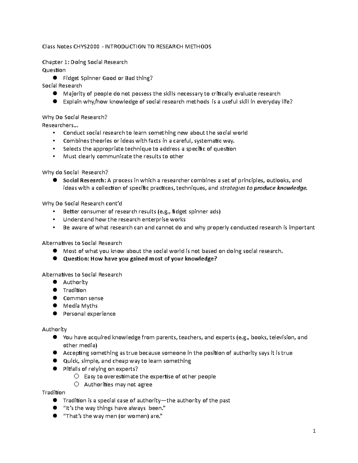 Chapter 1 Prof Alba Basics Of Social Research Textbook Class