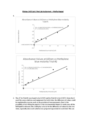 Bio 1A03 - McMaster - Biology - Studocu
