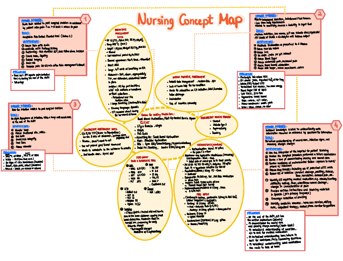 Nursing Concept Map Post op - NURS23 - SJSU - Studocu