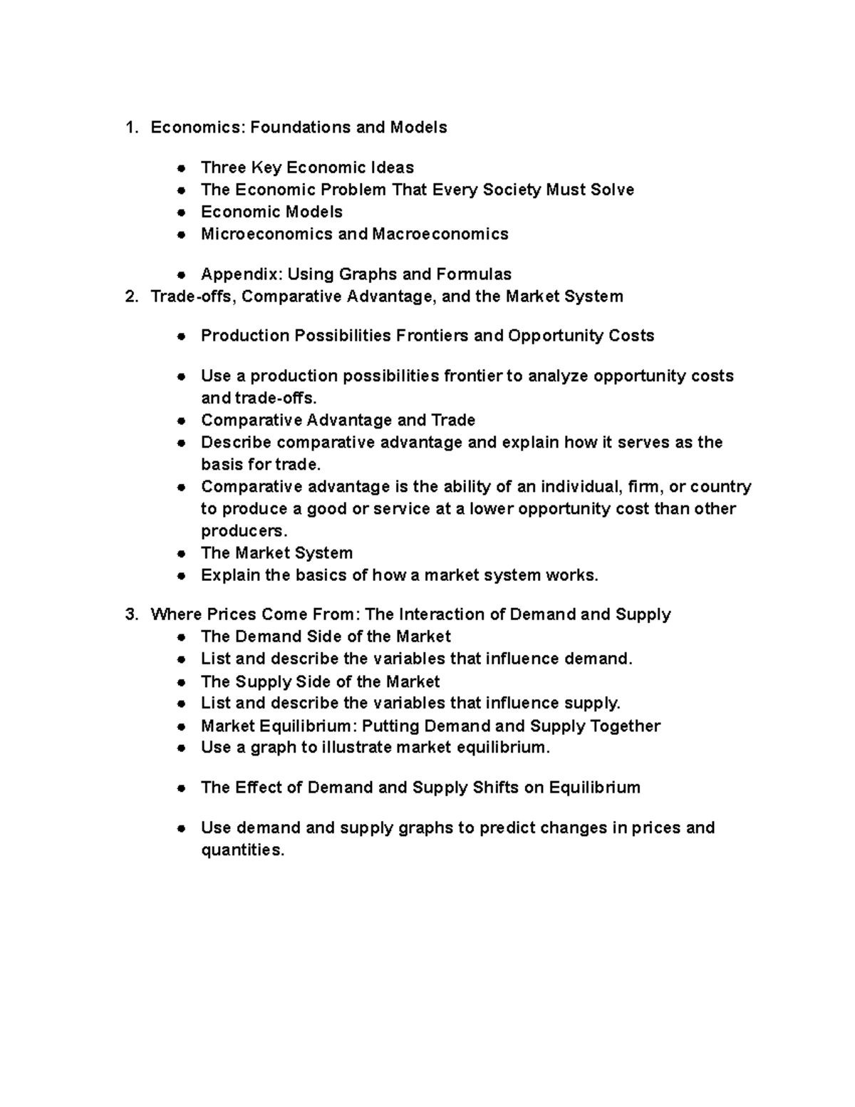 Microeconomics Notes - Professor Shrawantee Saha - Economics ...