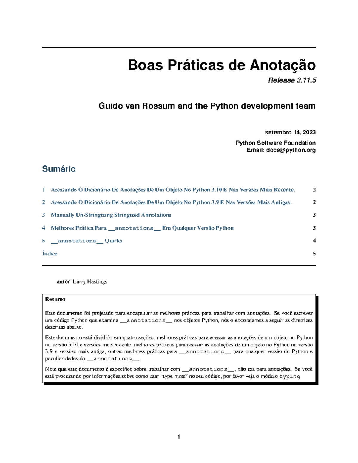 Howto-annotations - turorial - Boas Práticas de Anotação Release 3 ...