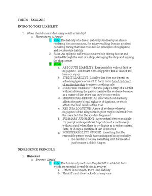 Torts Issue Spotting-2 - Torts Main Issue Spotting Intentional Battery ...