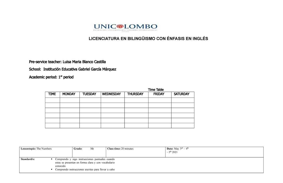 Lesson Planner Ordinal AND Cardinal Number TTE 6267 University Of lesson-planner-ordinal-and-cardinal-number-tte-6267-university-of