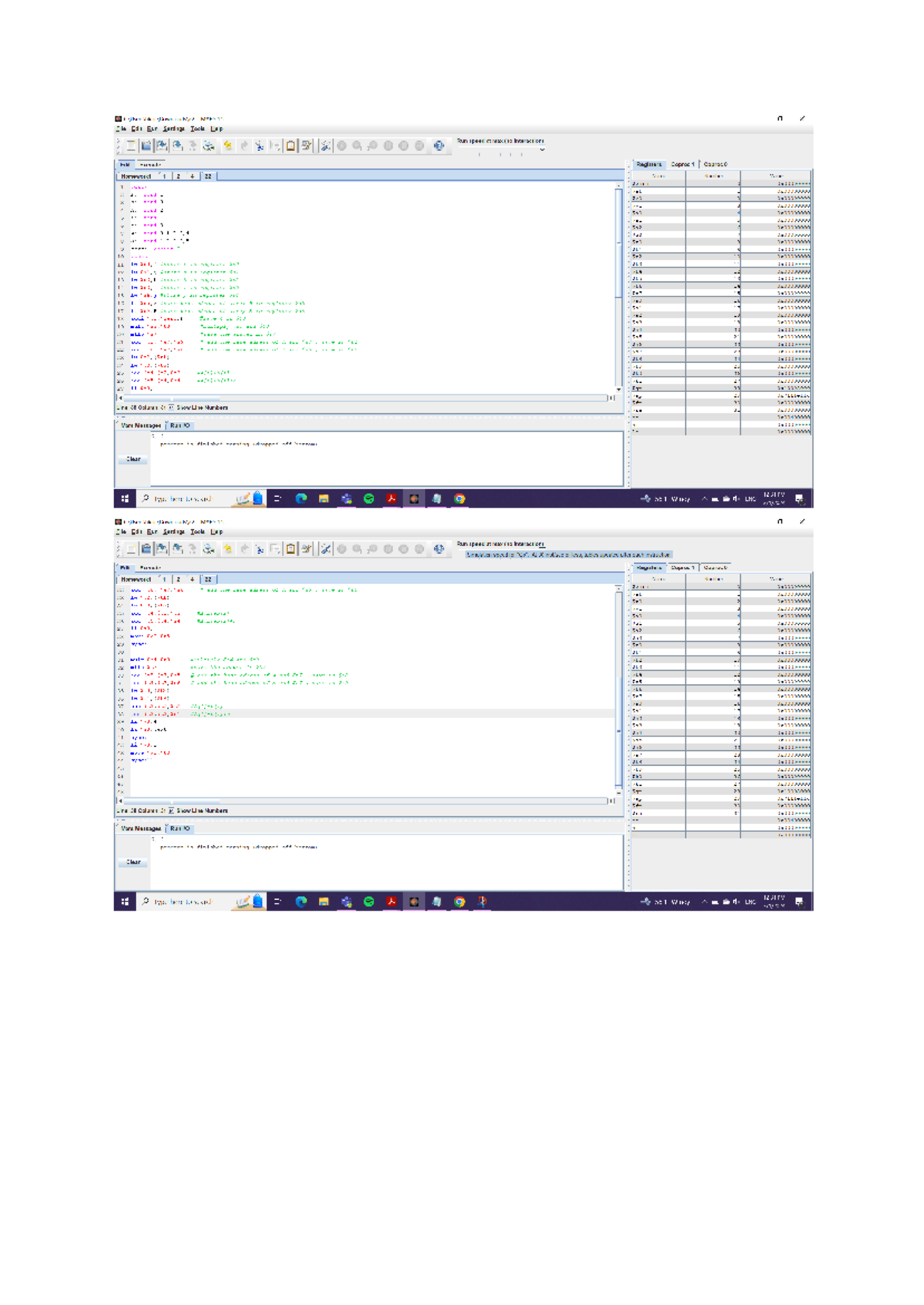 Ttf 2 - lab - MARS 4 o X File Edit Run Settings Tools Help Run speed at max (no interaction ...