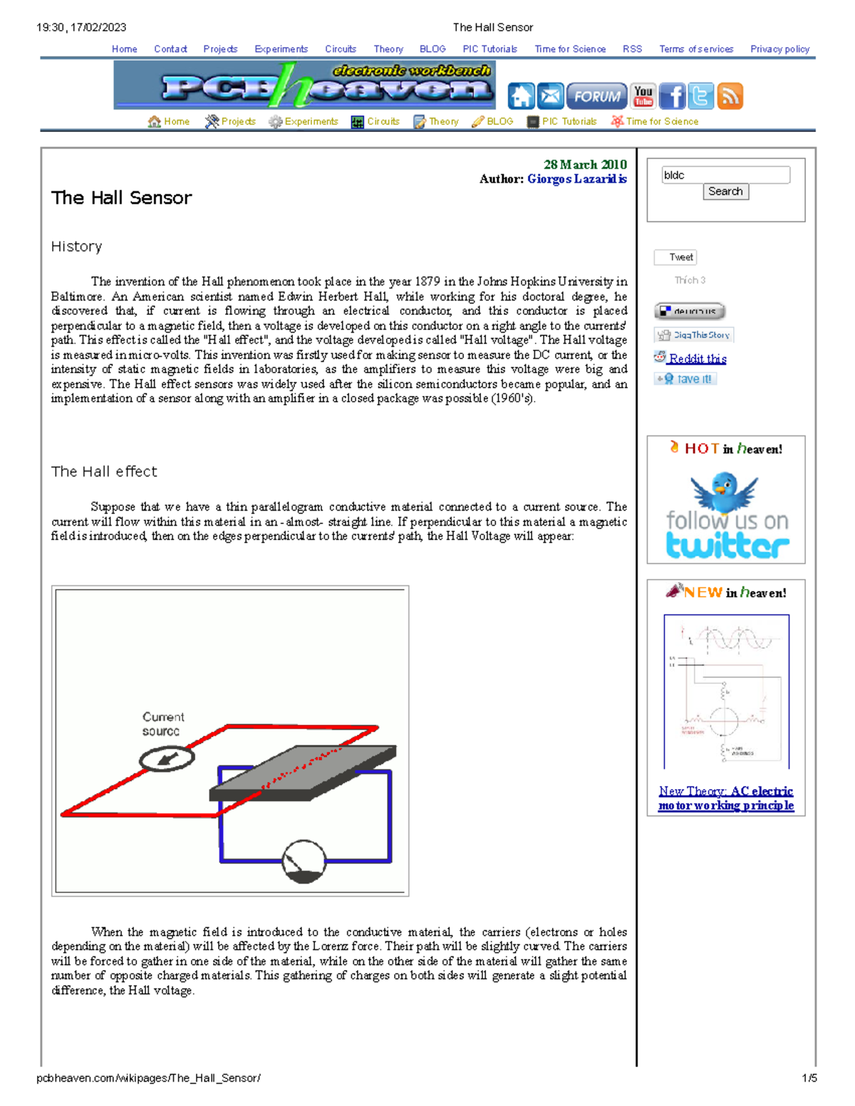 The Hall Sensor - adasd - 19:30, 17/02/2023 The Hall Sensor pcbheaven/wikipages/The_Hall_Sensor ...