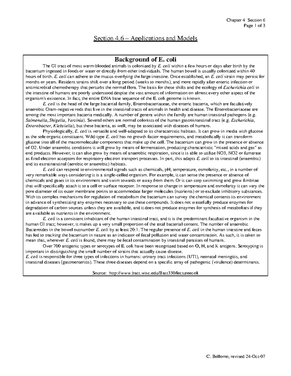 Ch04 Sect06 Math 124 2010 Chapter 4 Section 6 Page 1 Of 3 Section 4