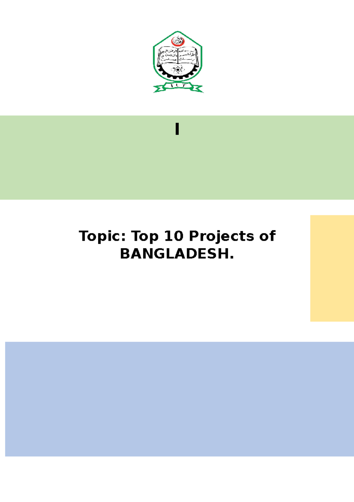 Top 10 projects in bangladesh - I Topic: Top 10 Projects of BANGLADESH ...