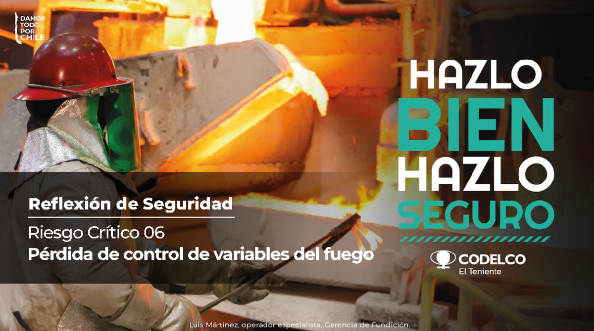 Pérdida de control de variables del fuego - Reflexión de Seguridad ...
