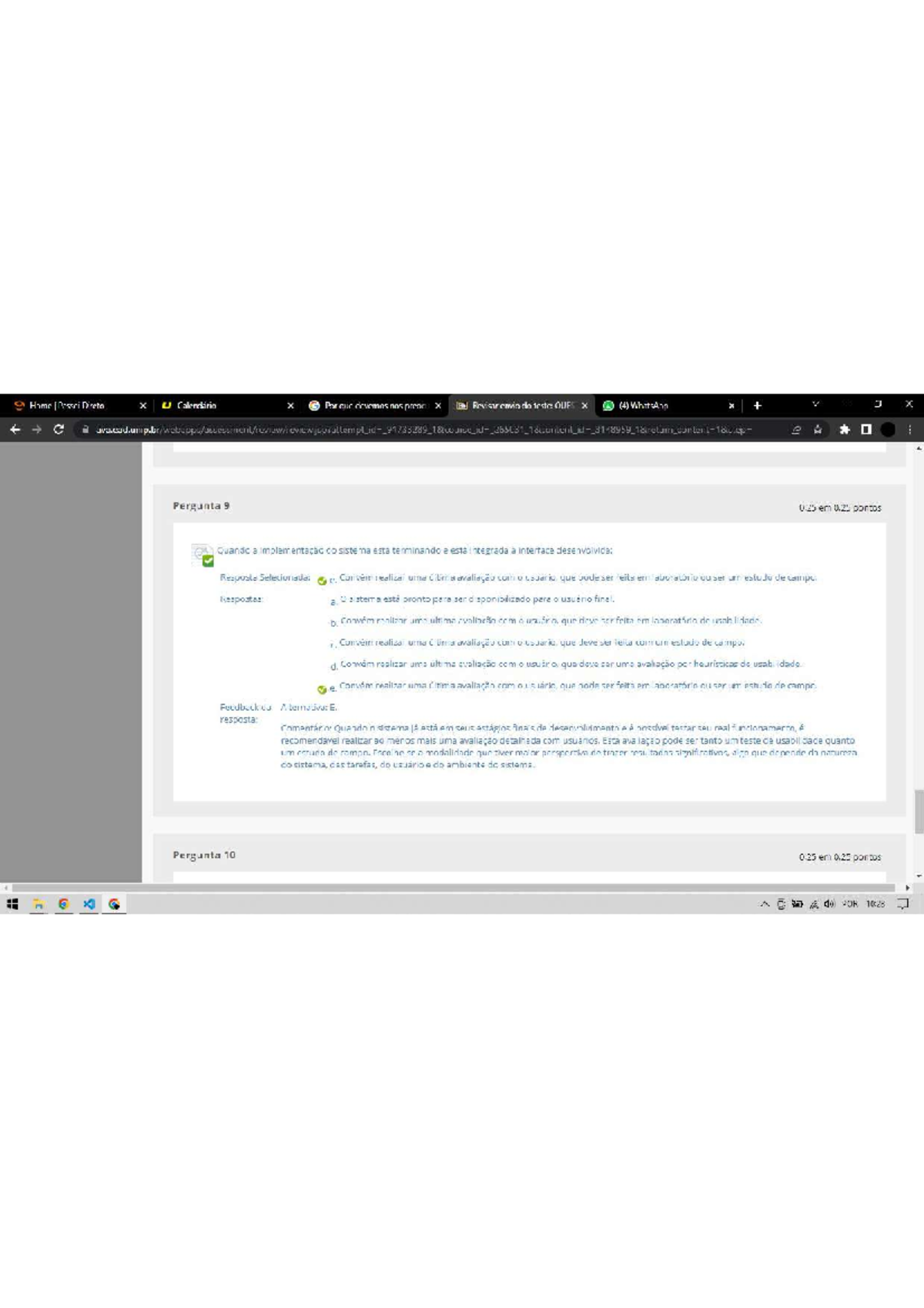 QUESTIONARIO PROJETO DE INTERFACE COM USUARIO - Projeto de Interface com o Usuário - Studocu