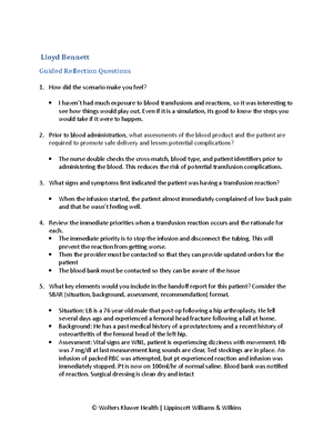 Lloyd Bennett Documentation Assignment This is the stuff - NSG 211 ...