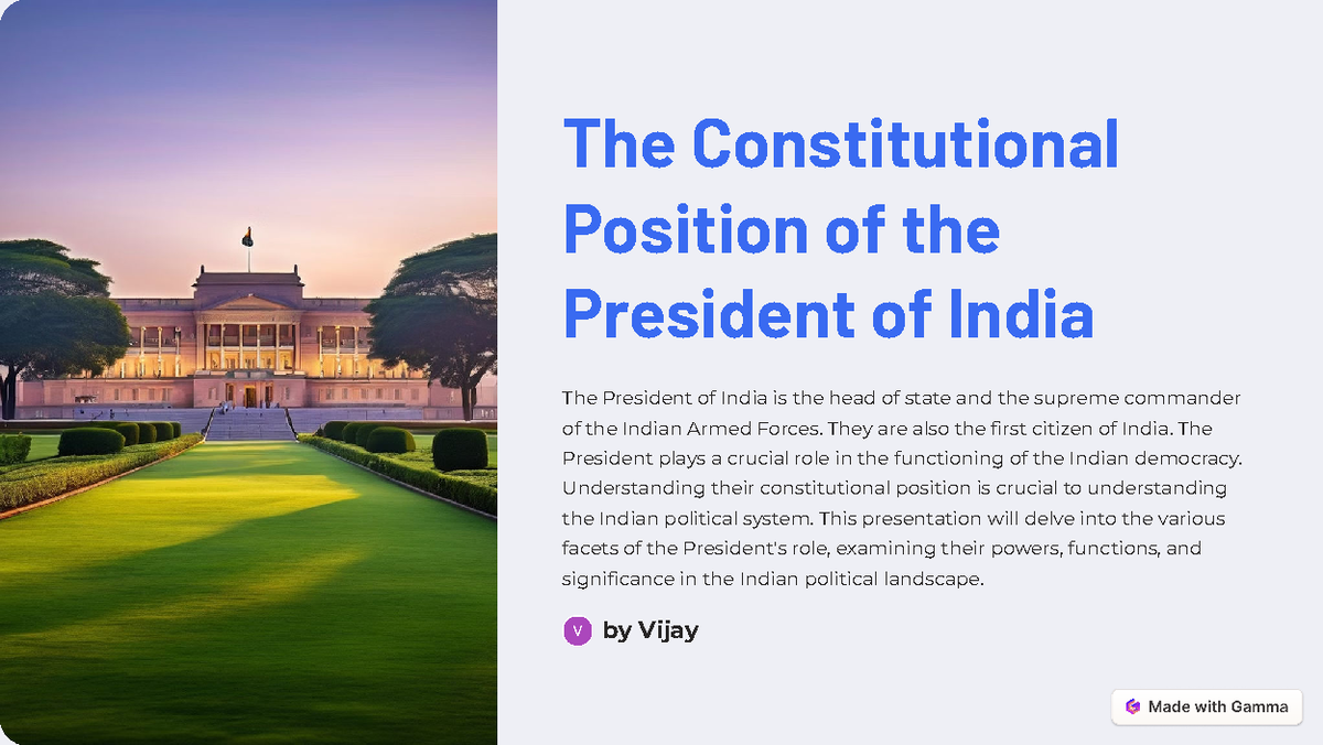 The-Constitutional-Position-of-the-President-of-India (1) - The ...