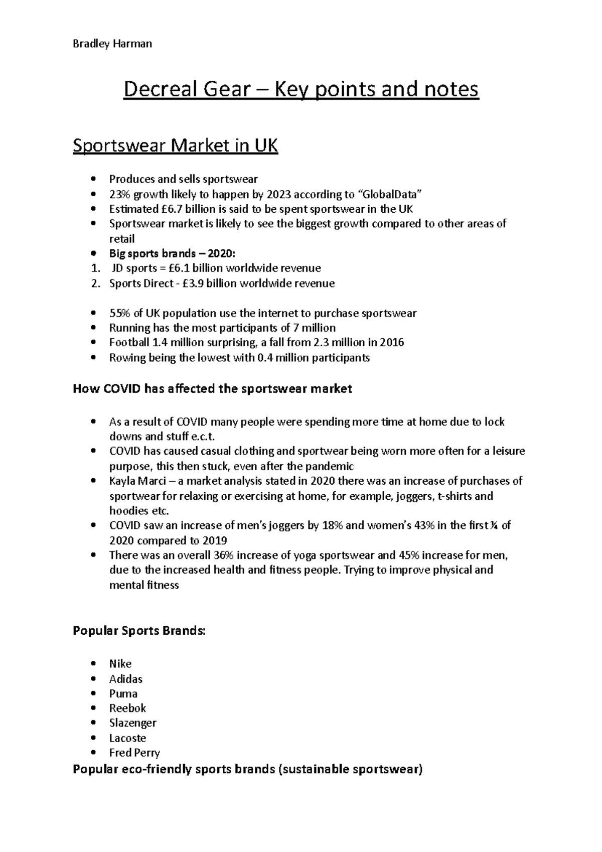 Decreal Gear – Key points and notes - Bradley Harman Decreal Gear – Key ...