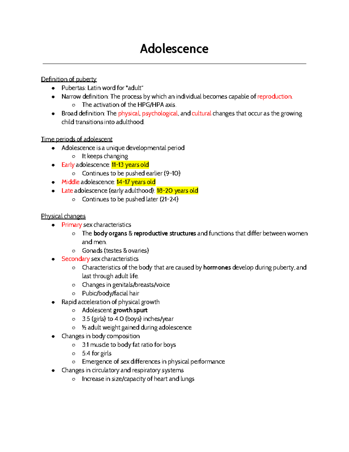 Adolescence - Erik Blekeberg - Adolescence Definition of puberty ...