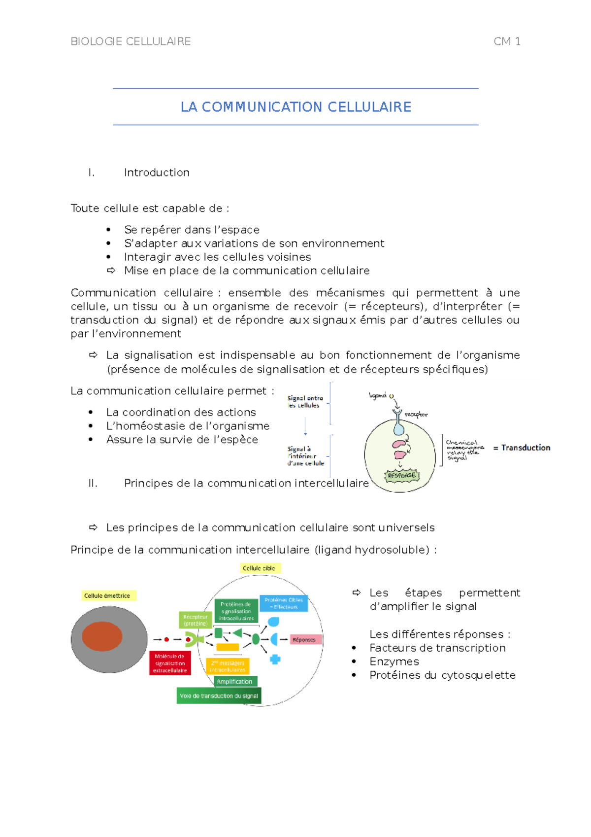 CM 1 LA Communication Cellulaire - LA COMMUNICATION CELLULAIRE I ...