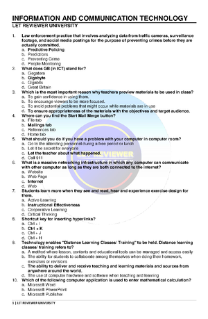 2. Educational Technology PART 2 - LET Reviewer Professional Education: Educational Technology ...