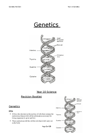 Biology Notes - Module 6 ~ Genetic Change - Module 6 Genetic Change 6 ...