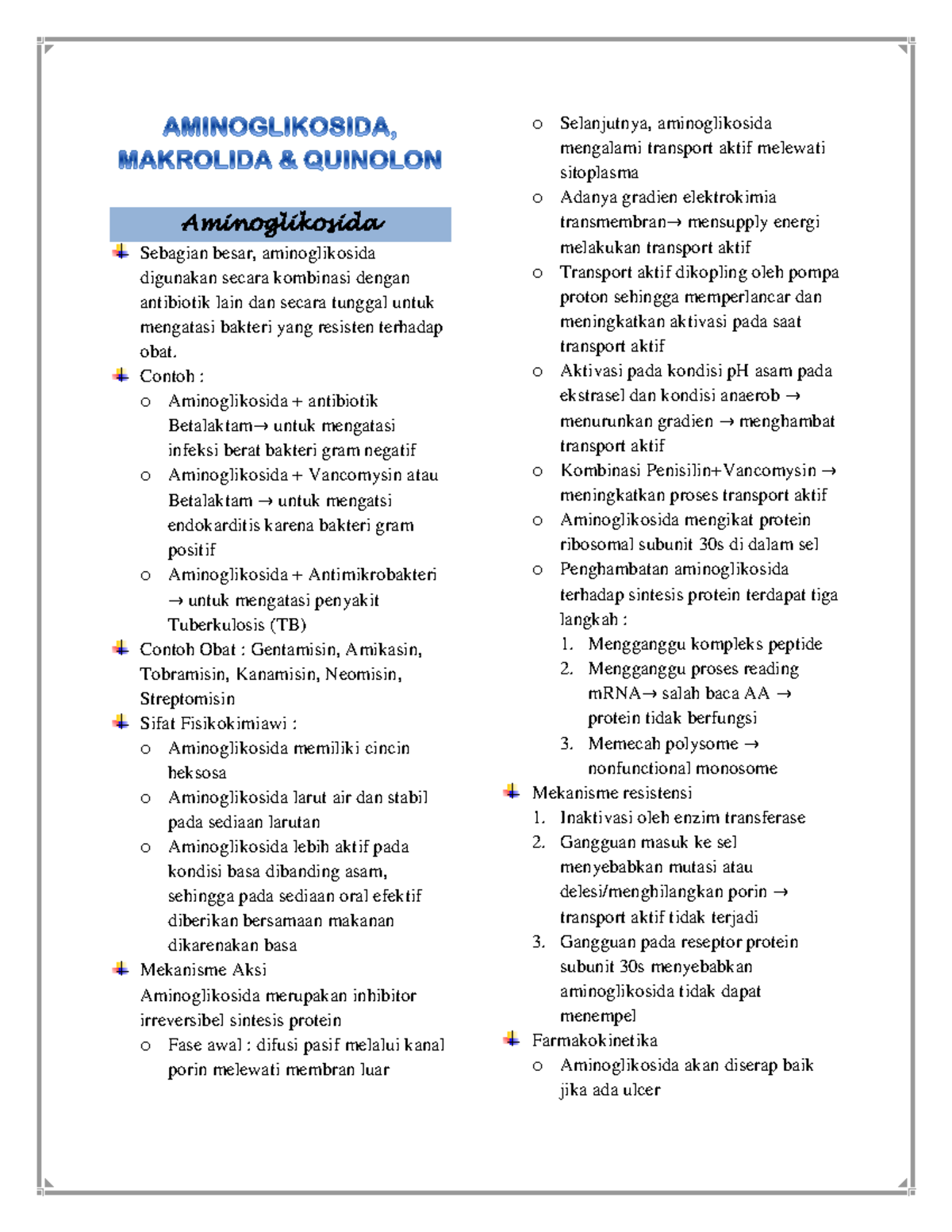 P12 Aminoglikosida, Makrolida dan Quinolon-1-2 - Aminoglikosida ...