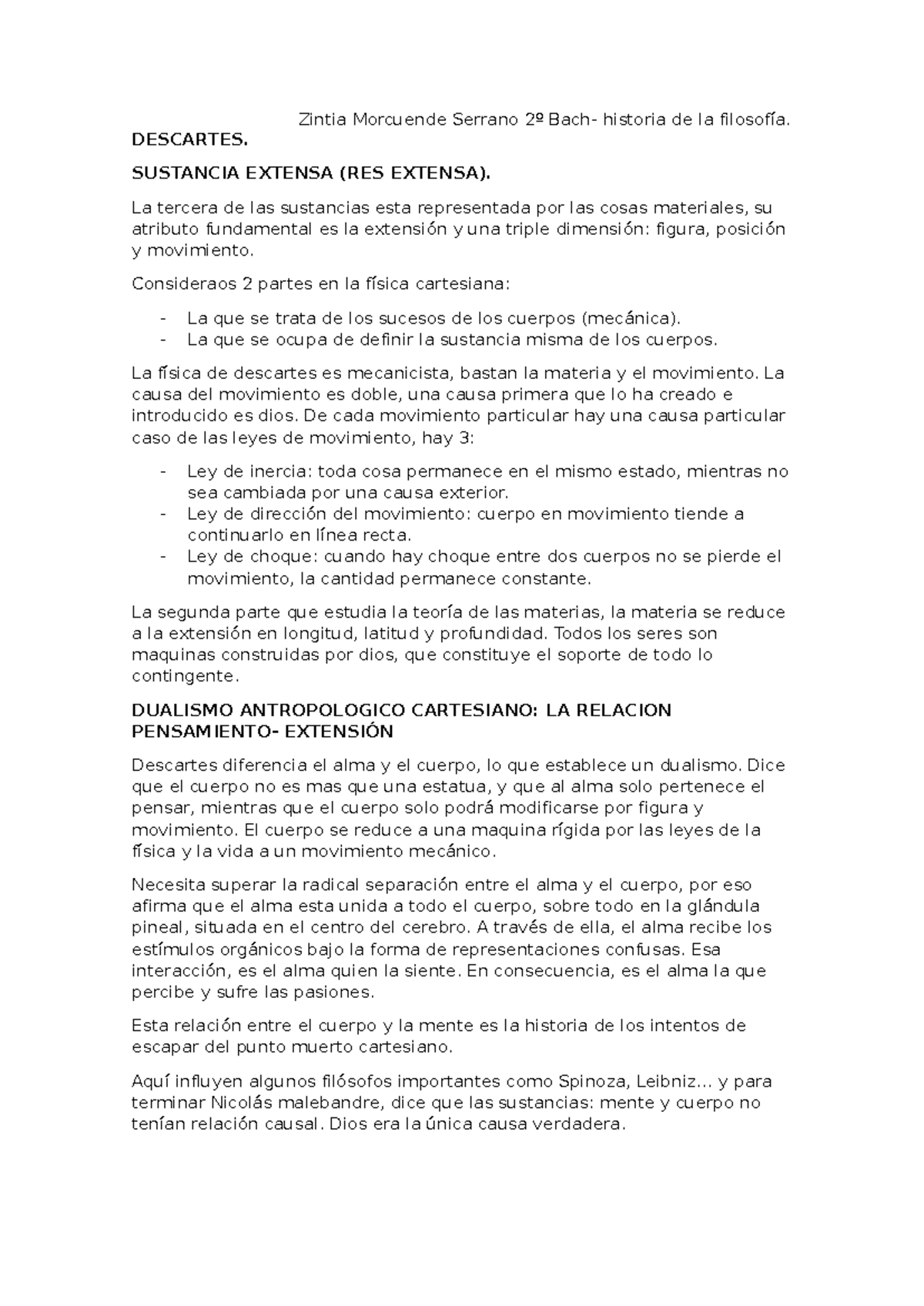 Descartes - estan muy bien - Zintia Morcuende Serrano 2º Bach- historia ...