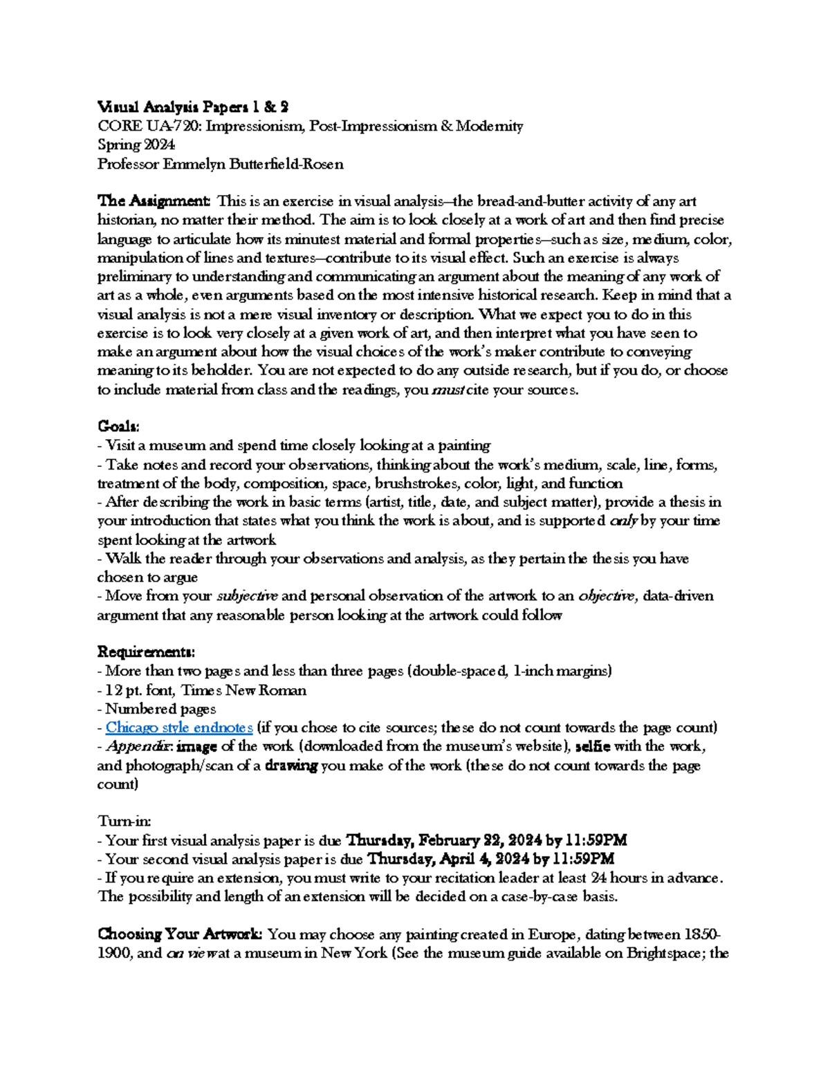 CORE UA-720 Visual Analysis Papers - Visual Analysis Papers 1 & 2 CORE ...