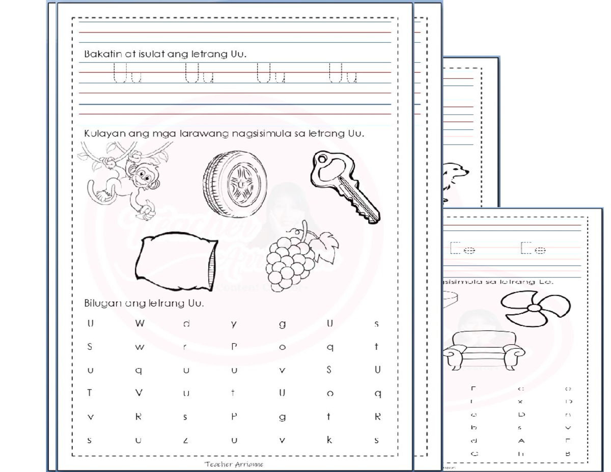 Vowel letters - Elementary Education - Bakatin at isulat ang letrang Uu ...