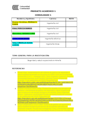 PA3 seminario de investigacion - Producto académico N.º 3 (Tarea) Evaluación para el consolidado ...
