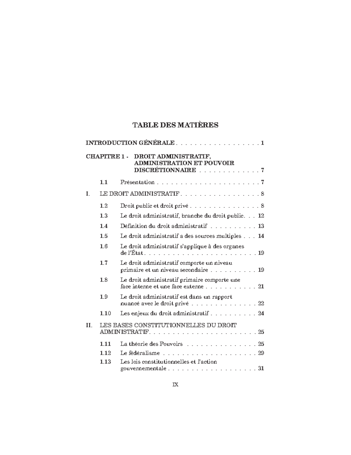 Table des matières - TABLE DES MATIÈRES INTRODUCTION GÉNÉRALE.................. 1 CHAPITRE 1 ...