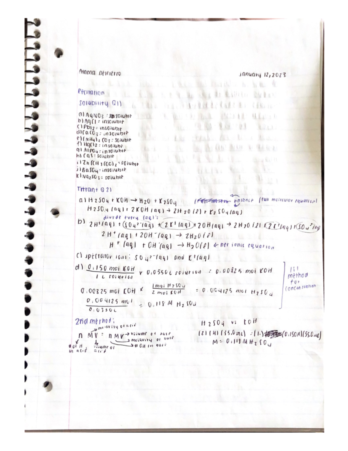 Chemistry Notes - CHM104 - Studocu