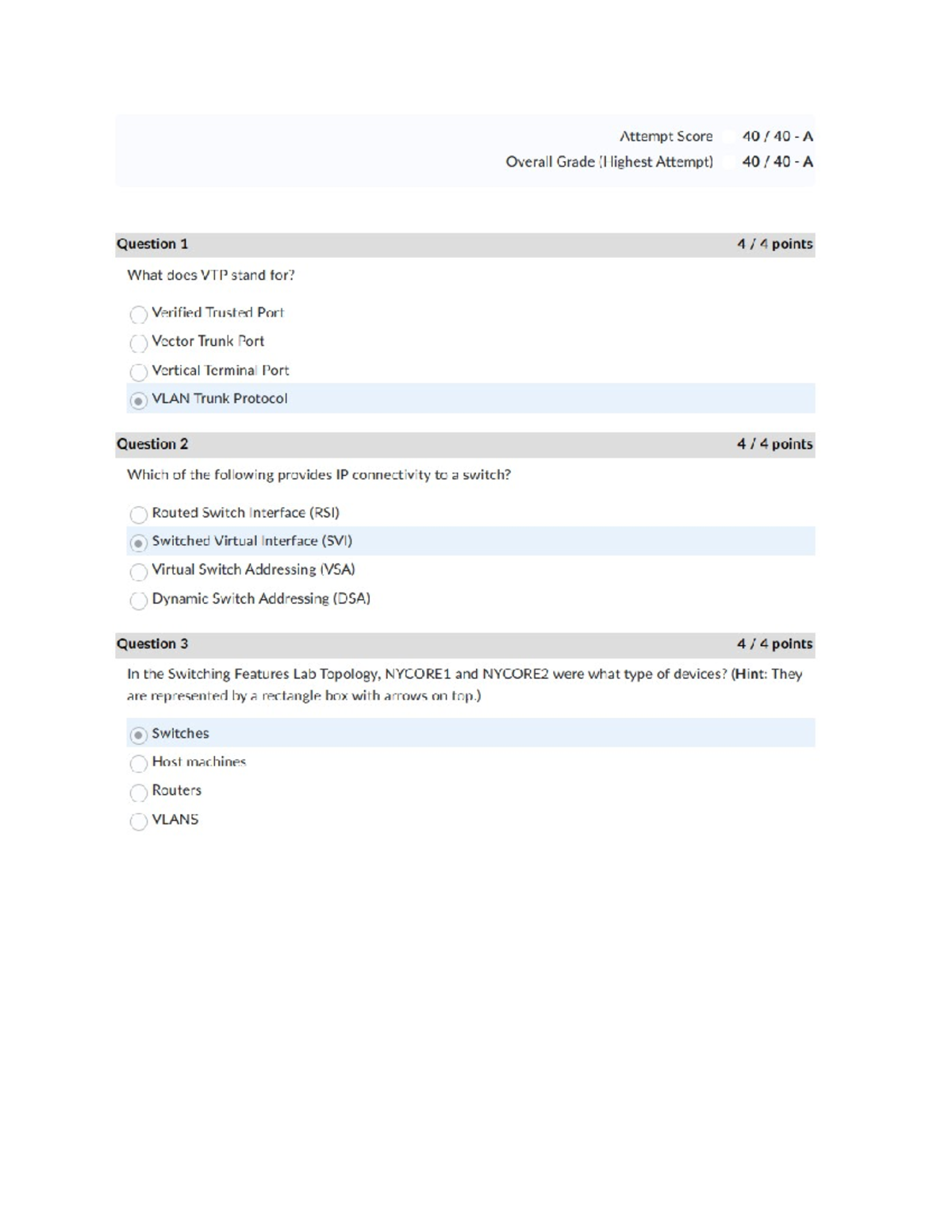 2-2 Lab - Configure Switching Features - CYB210 - Studocu