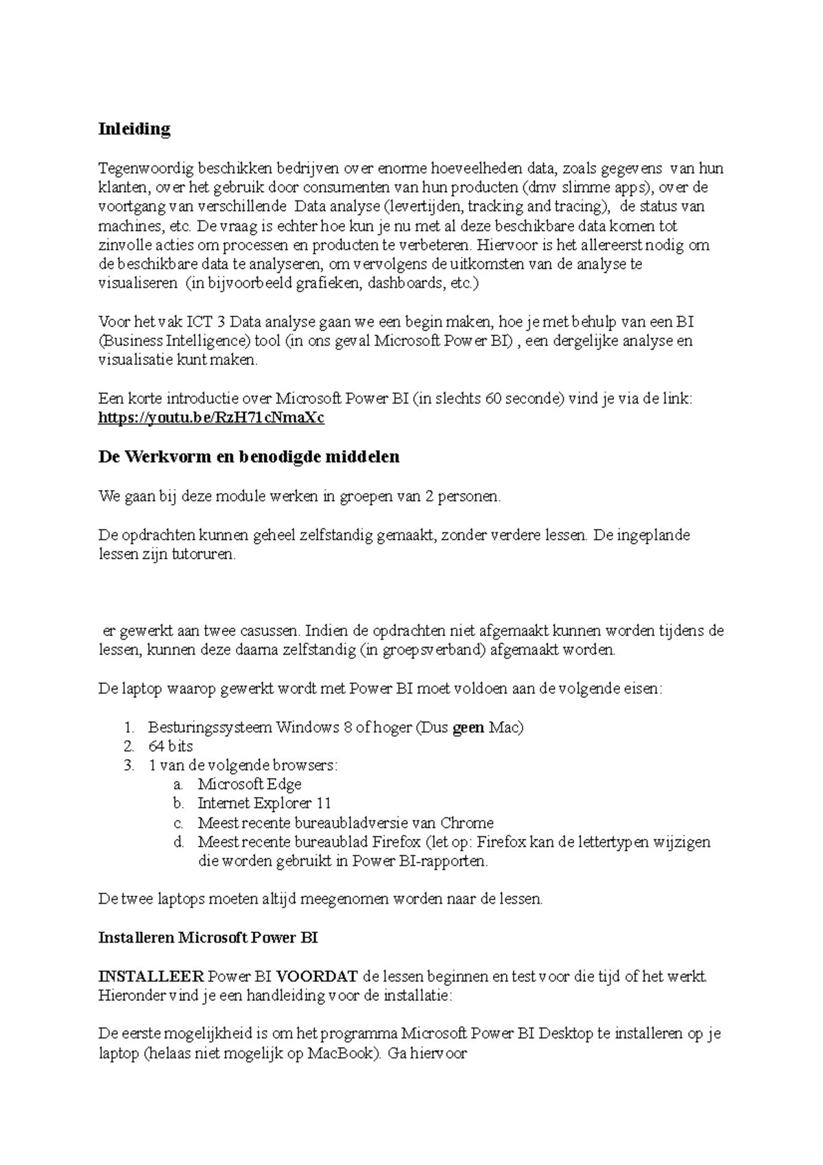 Inleiding ICT3 - Inleiding Tegenwoordig beschikken bedrijven over ...